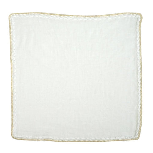 White Nieve With White & Ivory Flake Signature Border