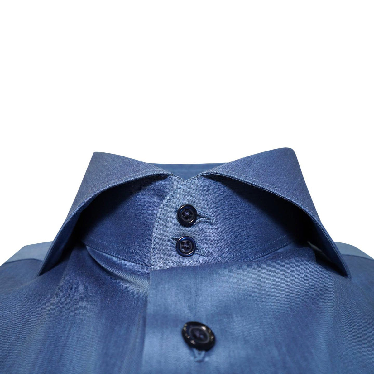 Brushed Steel Blue Dress Shirt